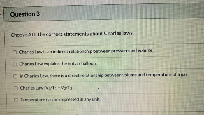 Solved Question 3 Choose ALL the correct statements about | Chegg.com