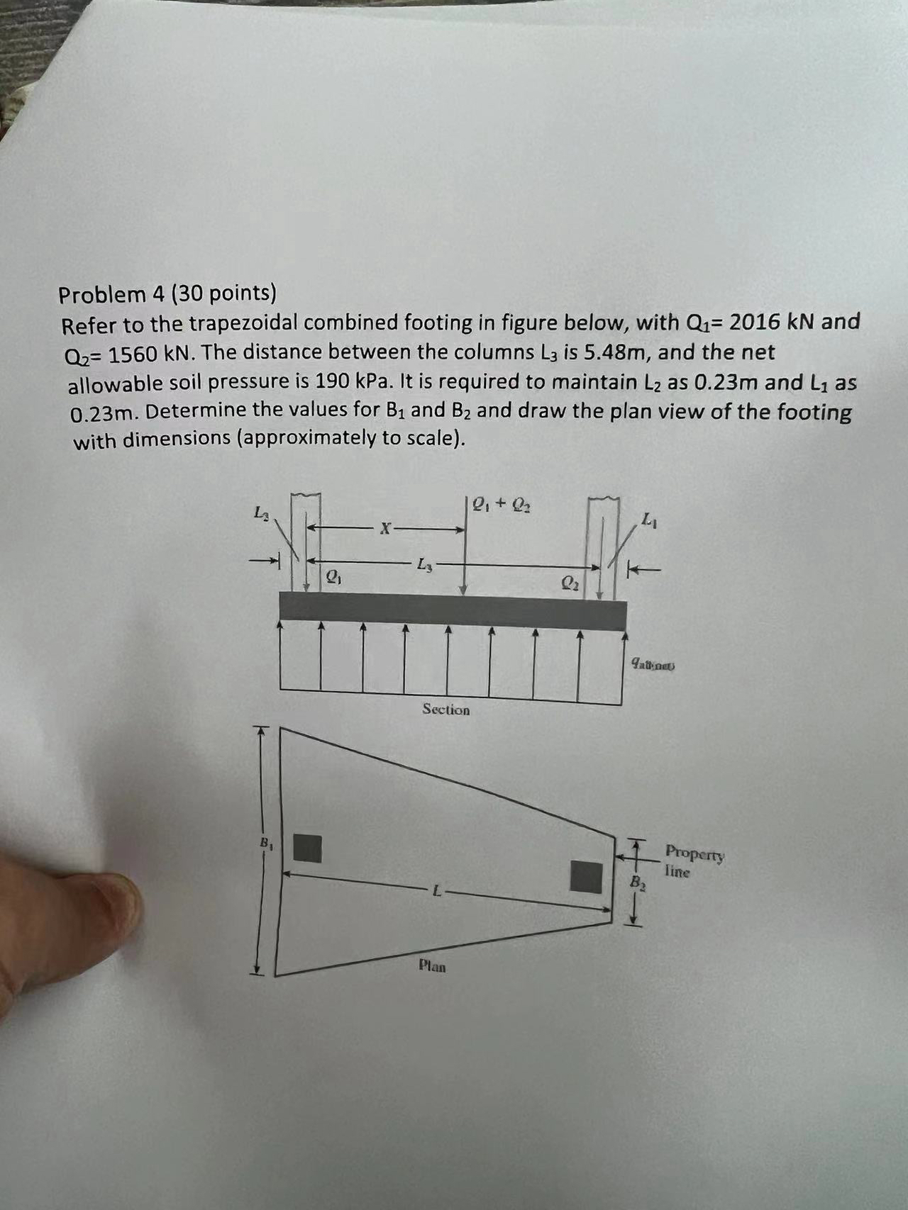 Solved Problem 4 ( 30 ﻿points)Refer to the trapezoidal | Chegg.com