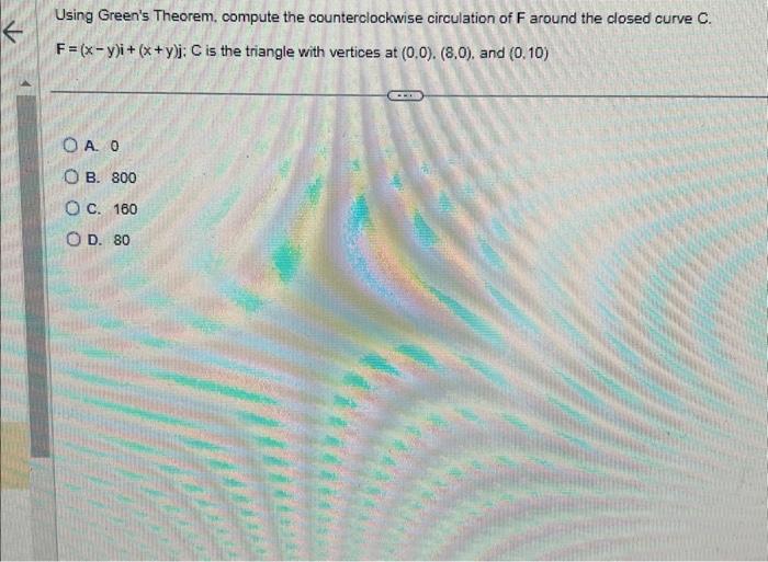 Solved Using Green's Theorem, compute the counterclochwise | Chegg.com