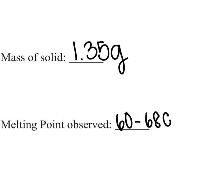 Solved ANALYSIS Calculate the percent yield of the final | Chegg.com
