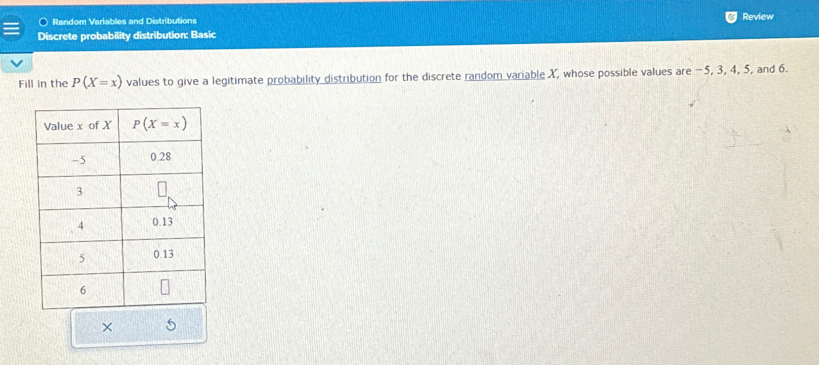 Solved Random Verinbles and DutribitionsReviewDiscrete | Chegg.com