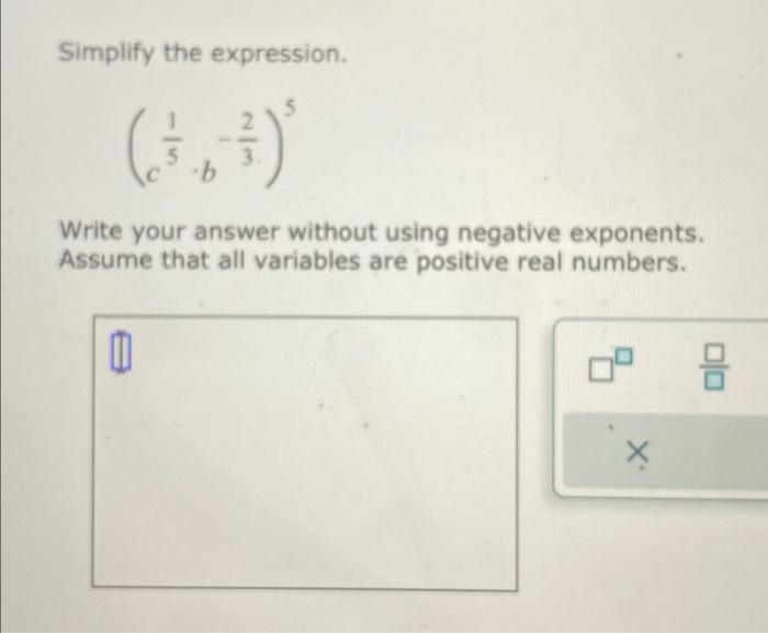 Solved Simplify the expression. b Write your answer without | Chegg.com