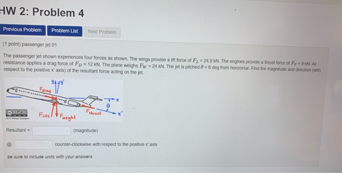 Solved HW 2: Problem 4 Previous Problem Problem List Next | Chegg.com