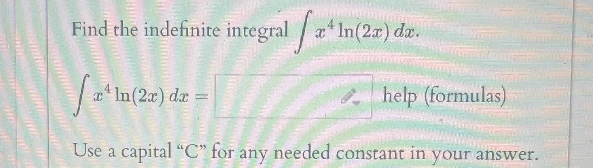 Solved Find the indefinite integral | Chegg.com