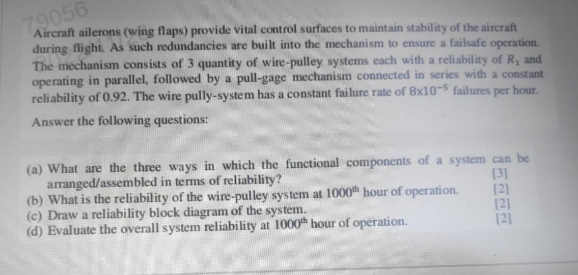 Solved Aircraft ailerons (wing flaps) provide vital control | Chegg.com