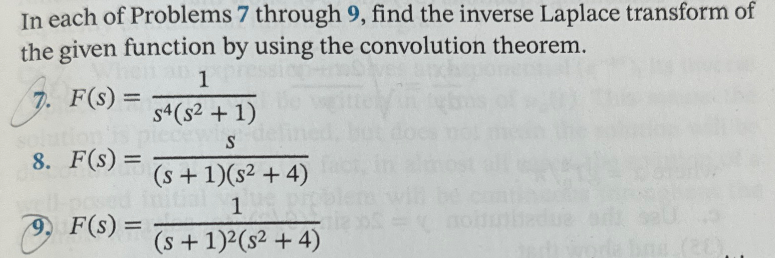 Solved In each of Problems 7 ﻿through 9, ﻿find the inverse | Chegg.com