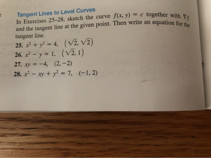 Solved In Exercises 25-28, sketch the curve f(x, y) = c | Chegg.com