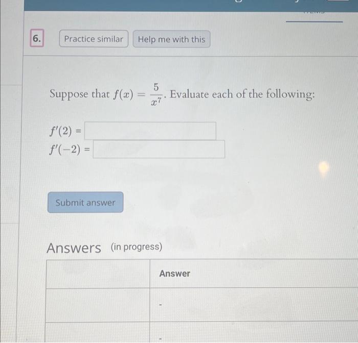Solved 6. Practice similar Help me with this Suppose that | Chegg.com Solved 6. Practice similar Help me with this Suppose that | Chegg.com