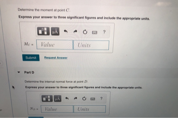 Solved Figure 1 Determine The Internal Normal Force At