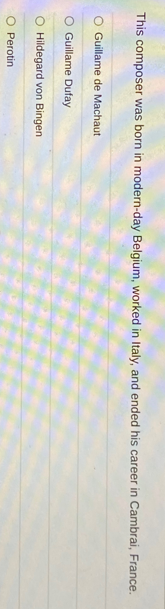 Solved This composer was born in modern-day Belgium, worked | Chegg.com