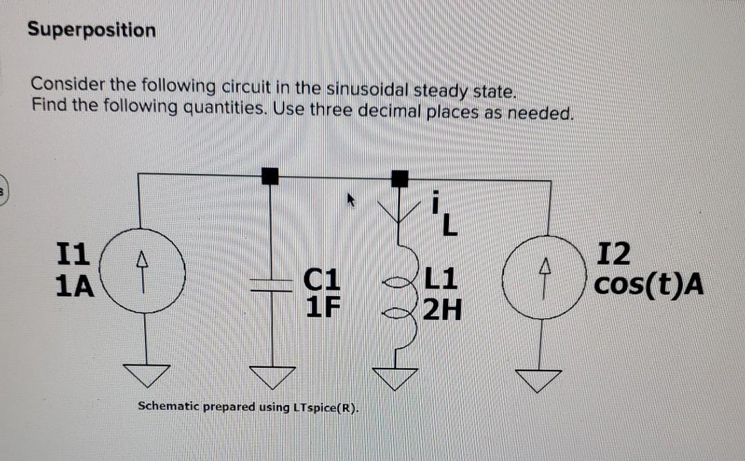 Solved Superposition Consider the following circuit in the | Chegg.com