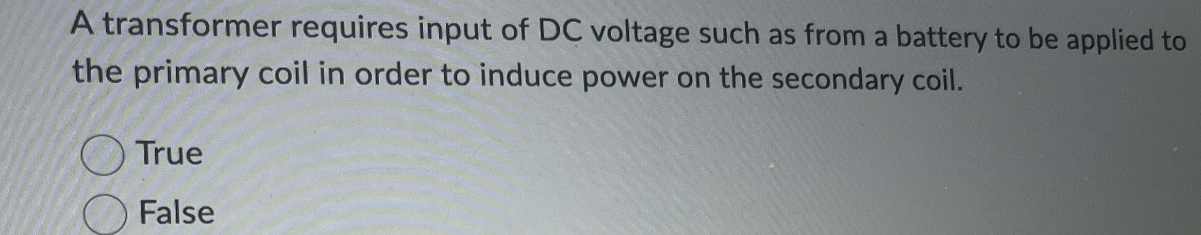 Solved A transformer requires input of DC voltage such as | Chegg.com