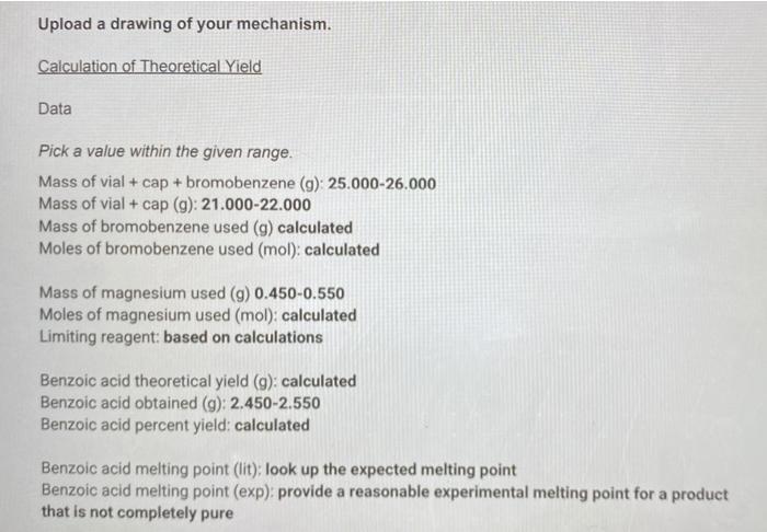 Data And Report Submission - Grignard Reaction | Chegg.com