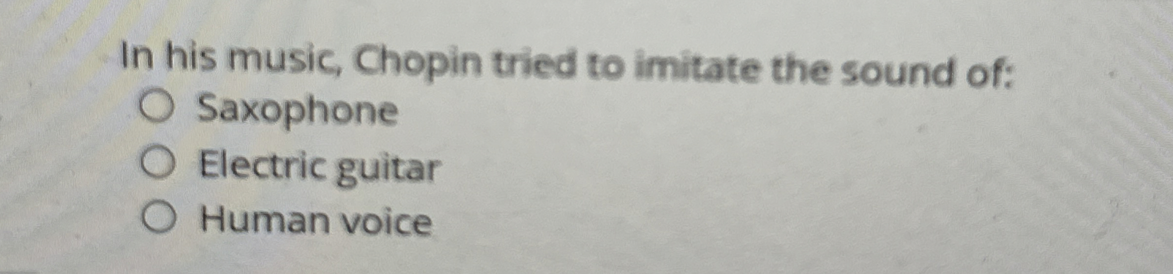 High Quality SOLUTION In his music, Chopin tried to imitate the sound ...