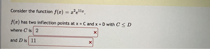 Solved Given the function f(x) = x+e5x, Determine the open | Chegg.com