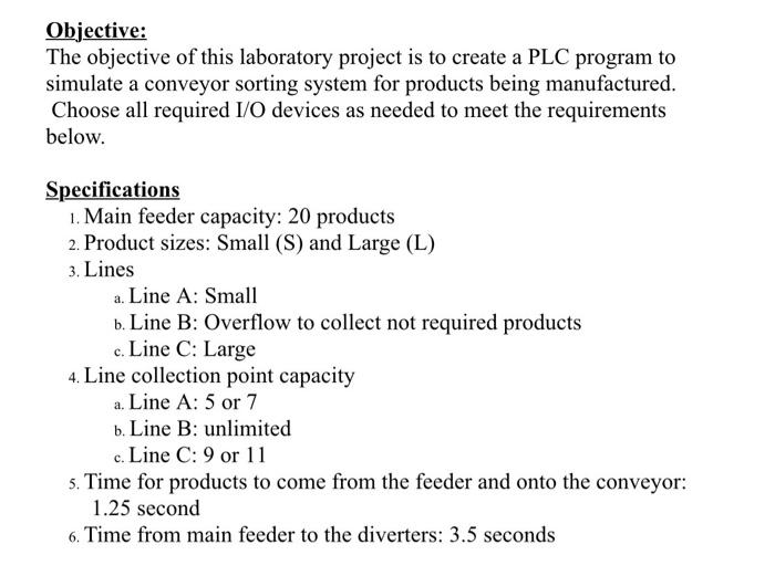 Solved Objective: The objective of this laboratory project | Chegg.com