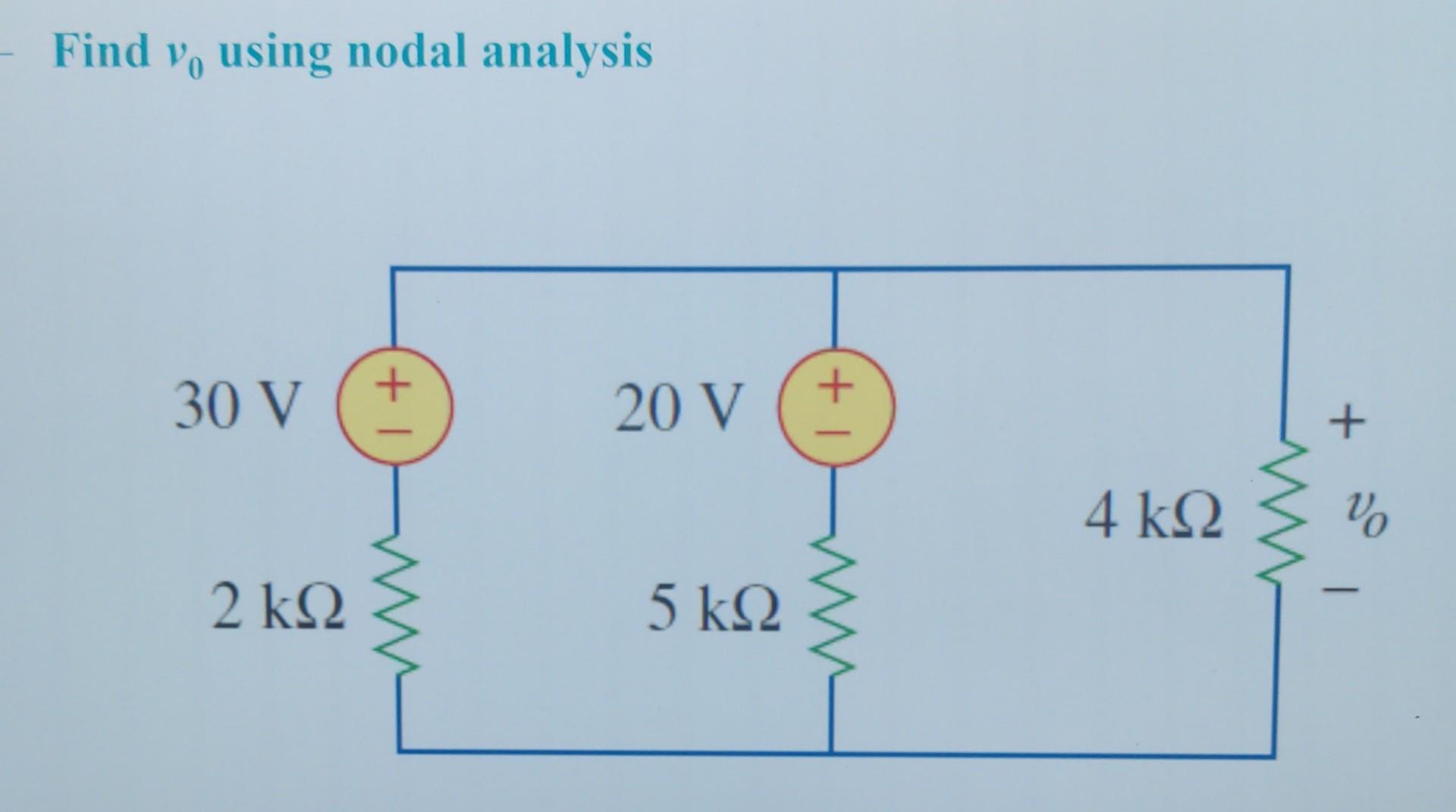 Solved Find v0 using nodal analysis | Chegg.com