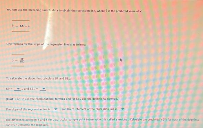 Solved 5. Computing the regression line and making | Chegg.com
