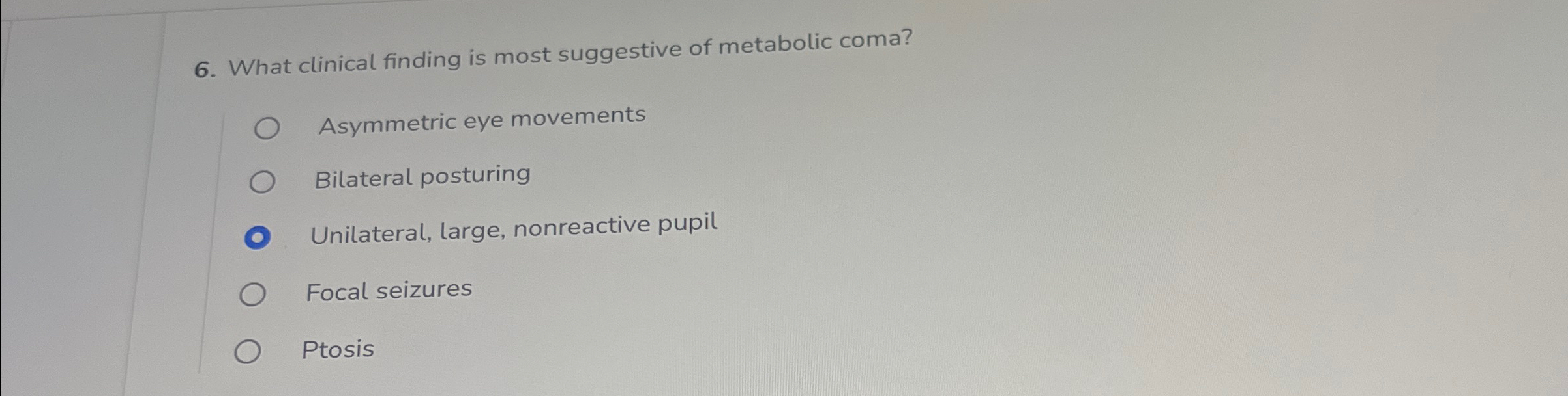 Solved What clinical finding is most suggestive of metabolic | Chegg.com