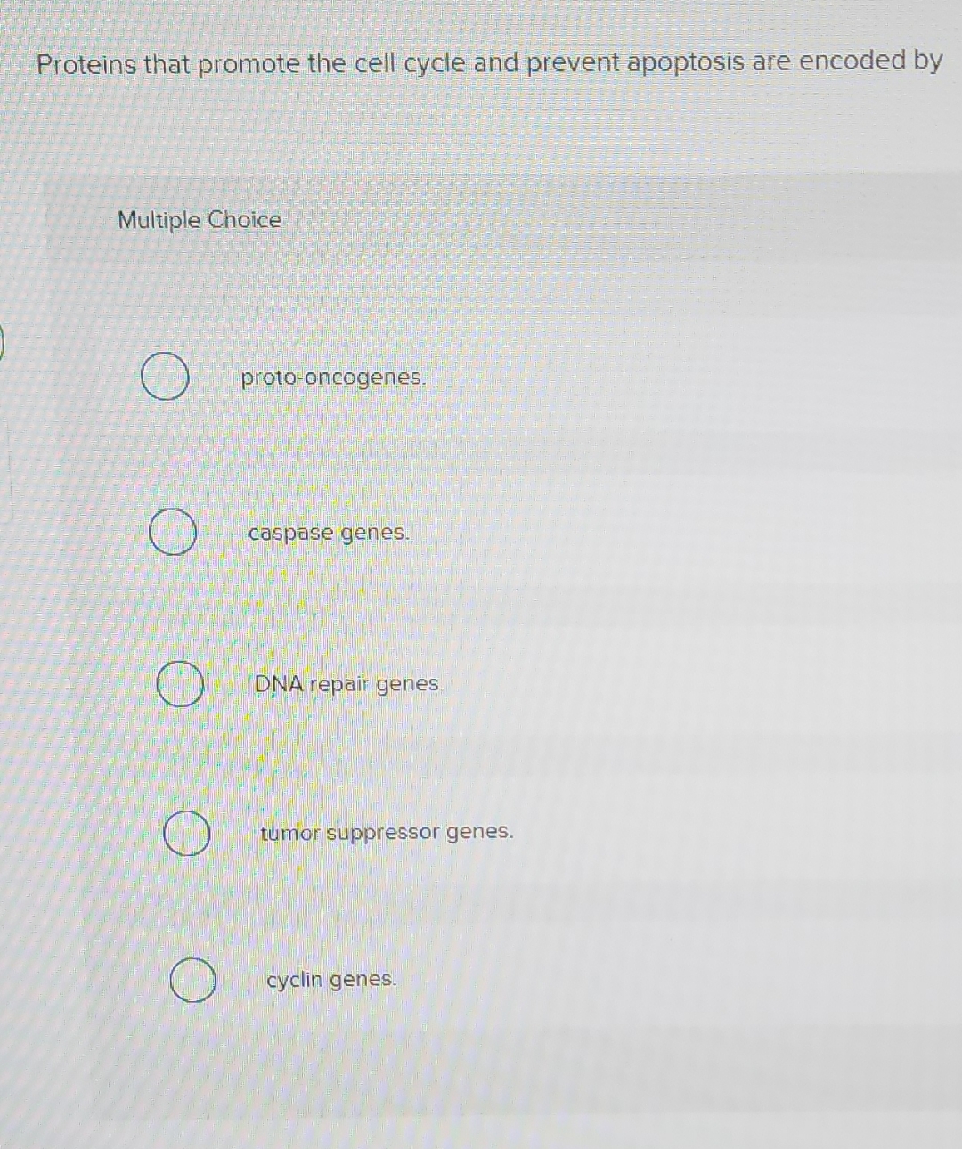 Solved Proteins that promote the cell cycle and prevent | Chegg.com