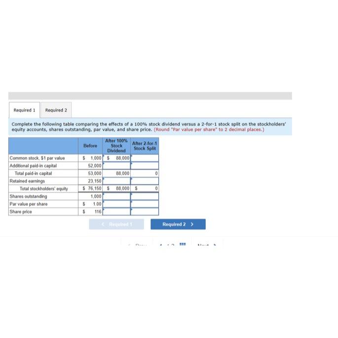 Solved Required 2complete The Following Table Comparing The 5133