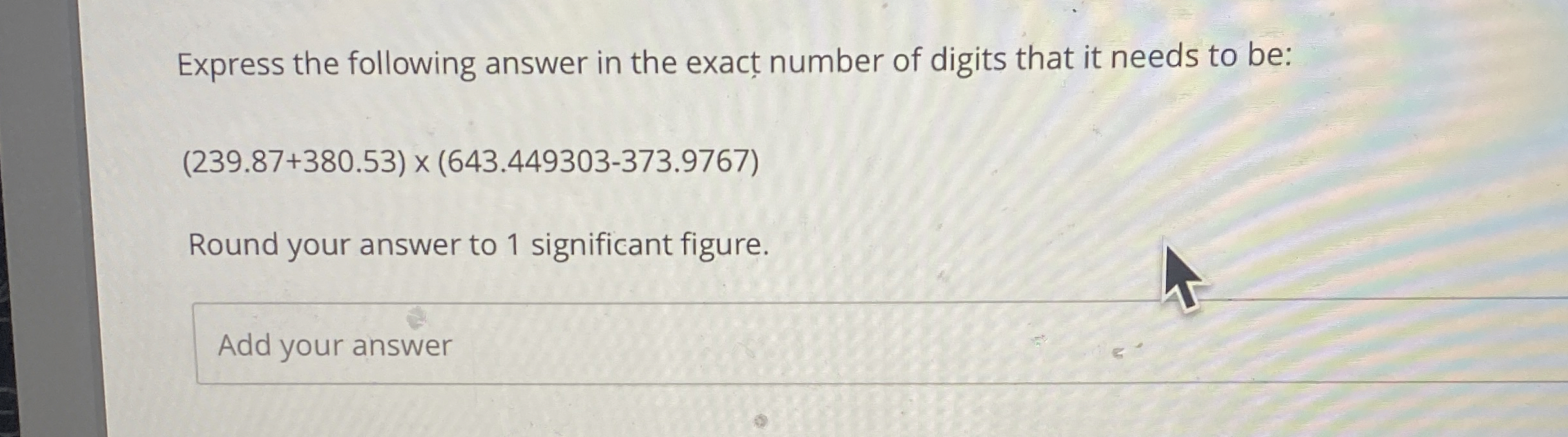 Solved Express the following answer in the exact number of | Chegg.com