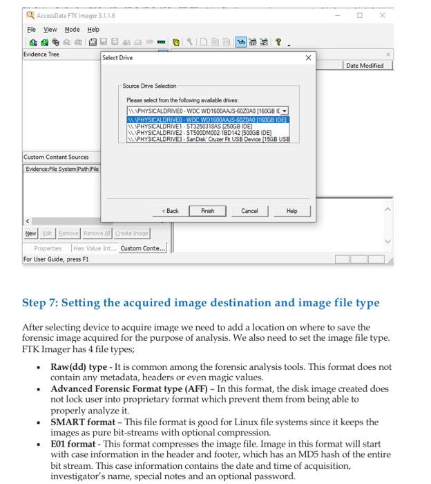 Solved Install FTK Imager on USB drive FTK Imager has two | Chegg.com