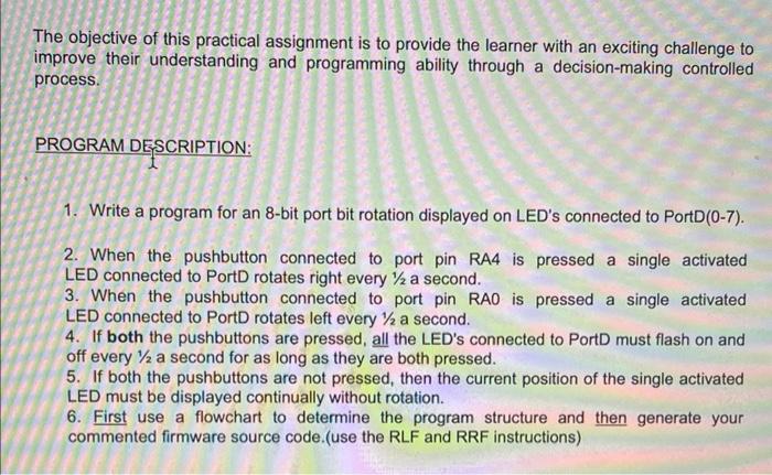 Solved The objective of this practical assignment is to | Chegg.com