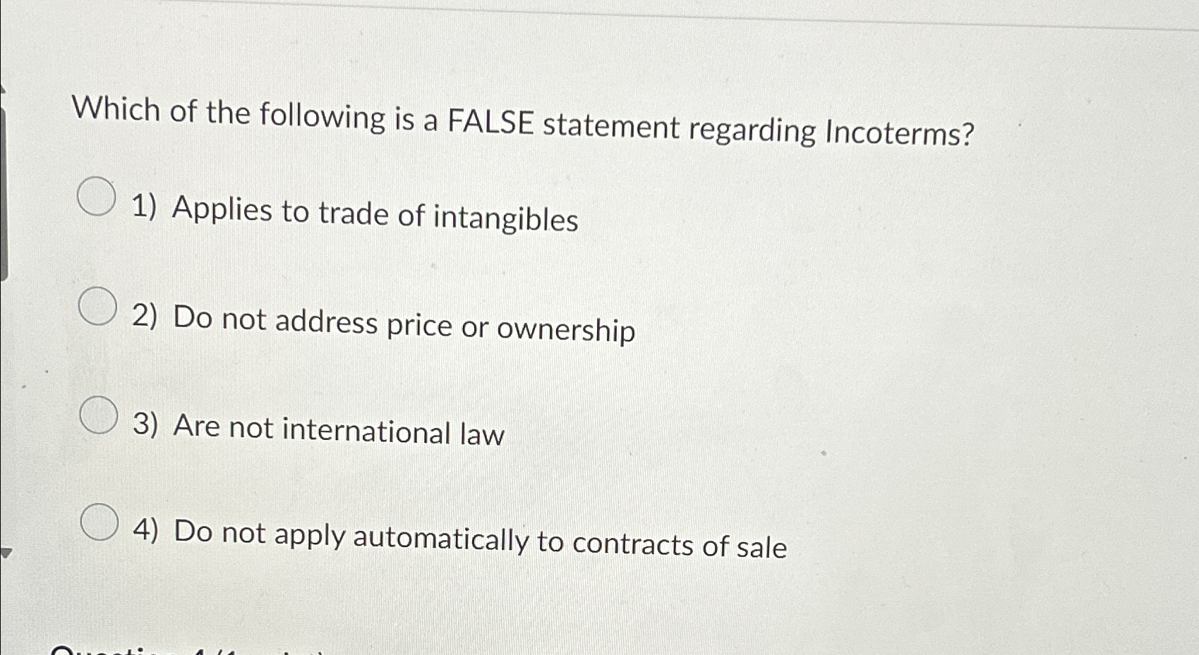 Solved Which of the following is a FALSE statement regarding | Chegg.com