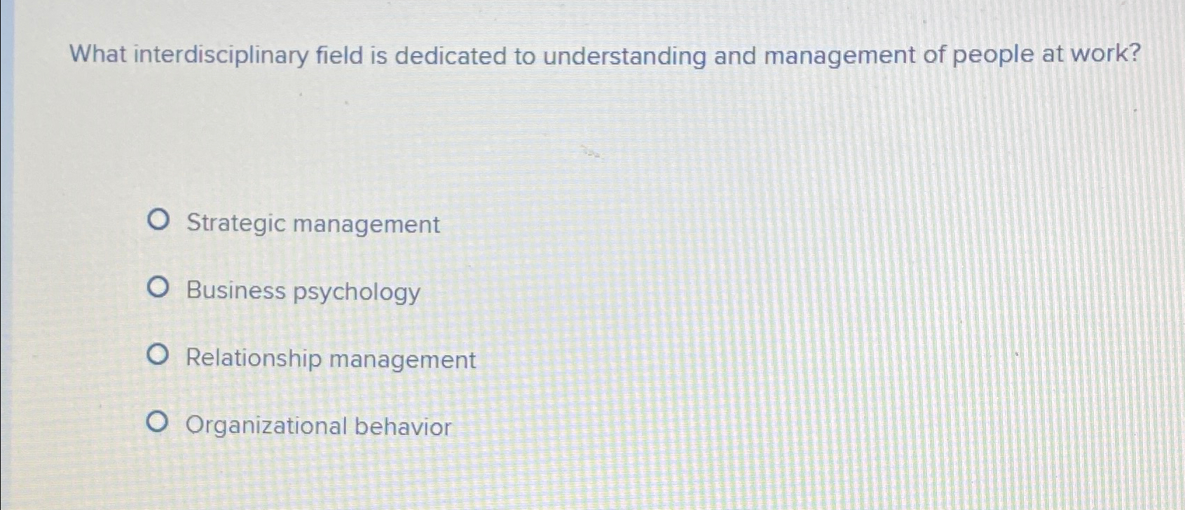 Solved What interdisciplinary field is dedicated to | Chegg.com
