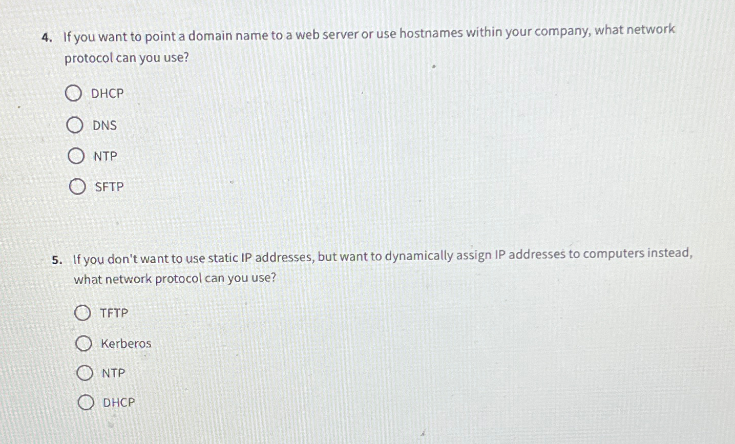 Solved If you want to point a domain name to a web server or | Chegg.com
