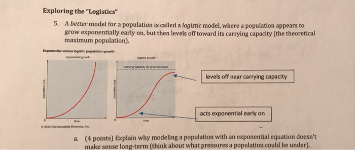 Solved Exploring the "Logistics" 5. A better model for a | Chegg.com