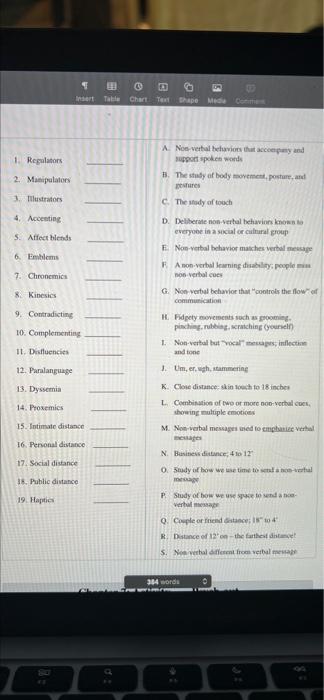 Insert Table Chart Text Shape Media Come 1. | Chegg.com