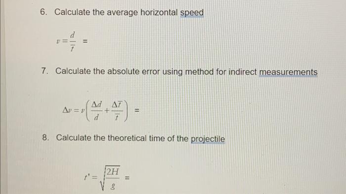 Solved Aim: To explore the kinematics of projectile motion. | Chegg.com
