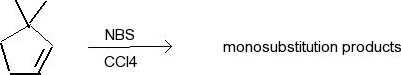 Solved NBS rightarrow CCl4 mono subtitution products | Chegg.com