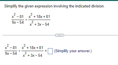 Solved Simplify the given expression involving the indicated | Chegg.com