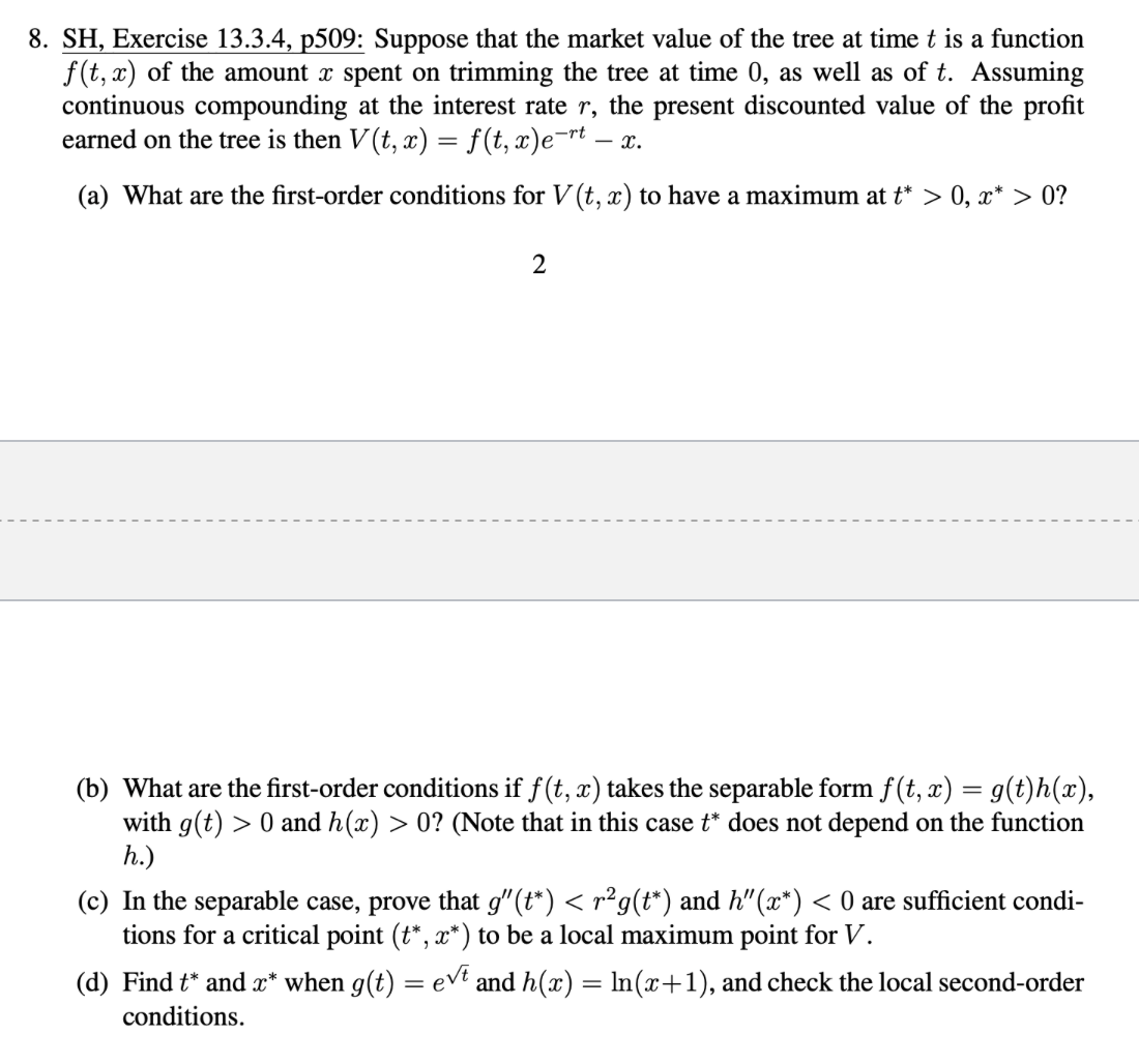 Solved SH, ﻿Exercise 13.3.4, ﻿p509: Suppose that the market | Chegg.com