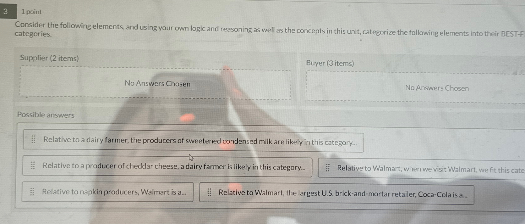 Solved 31 ﻿pointConsider the following elements, and using | Chegg.com