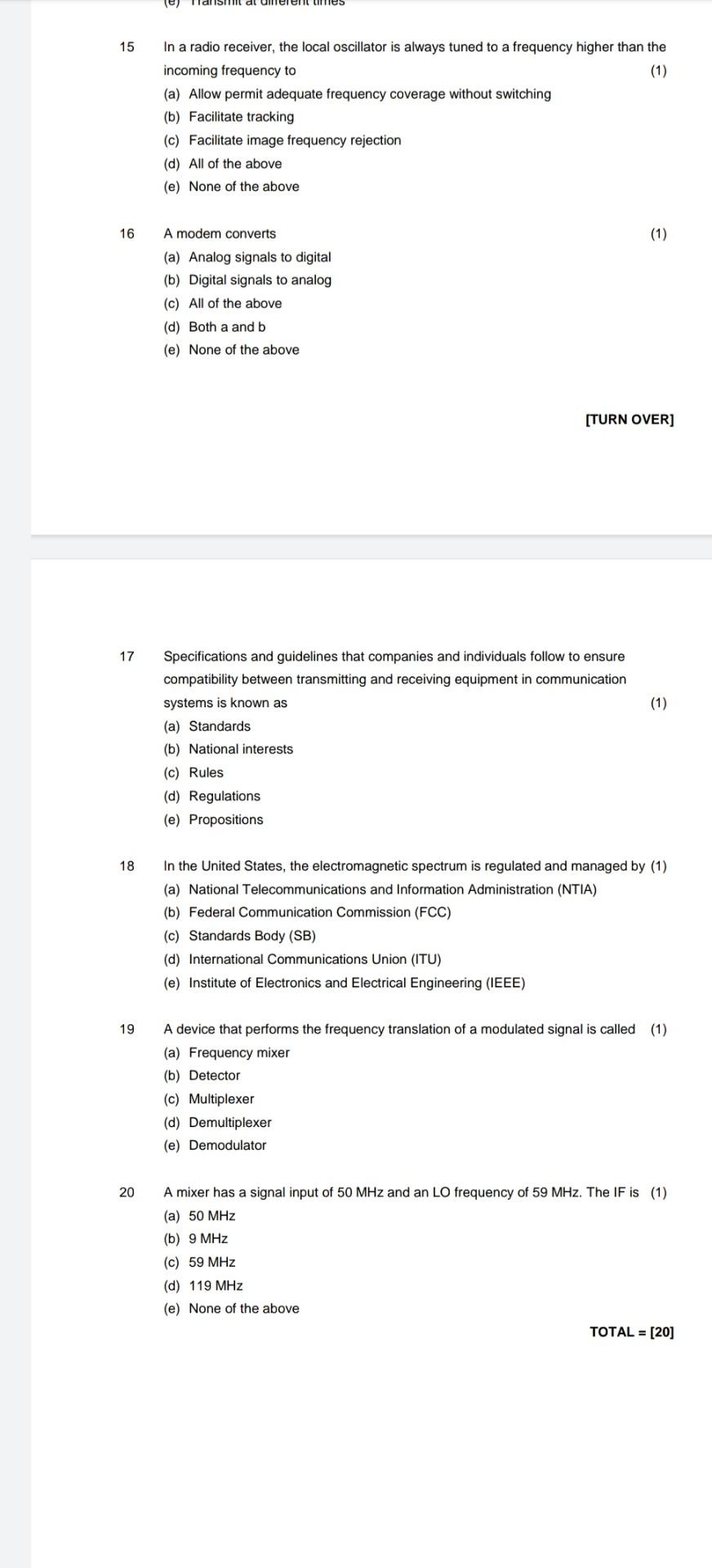 Solved 8 (1) The ISO model used throughout data | Chegg.com