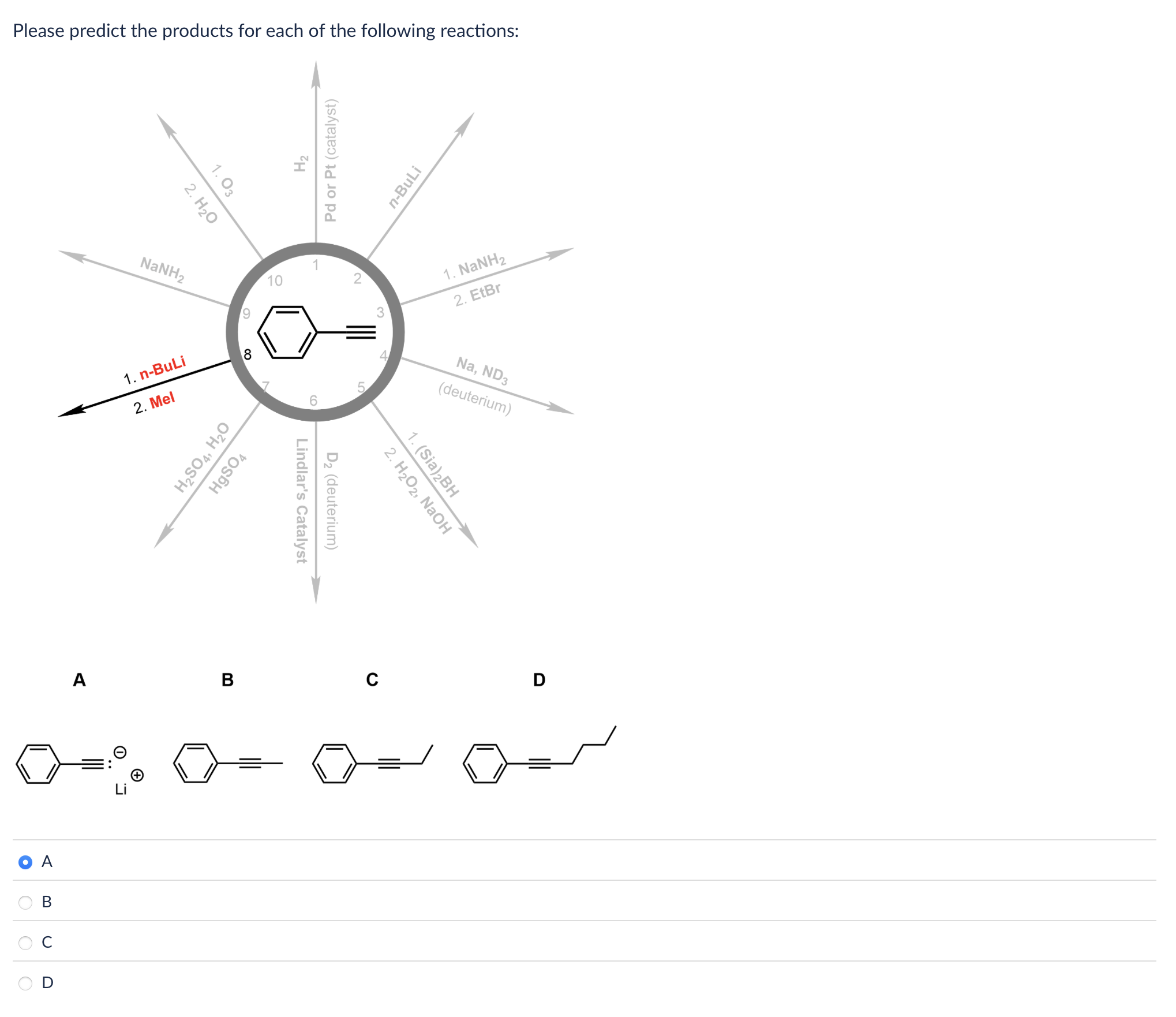 Solved Please predict the products for each of the following | Chegg.com