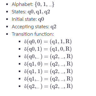 Write a very simple Turing Machine (state diagram) | Chegg.com