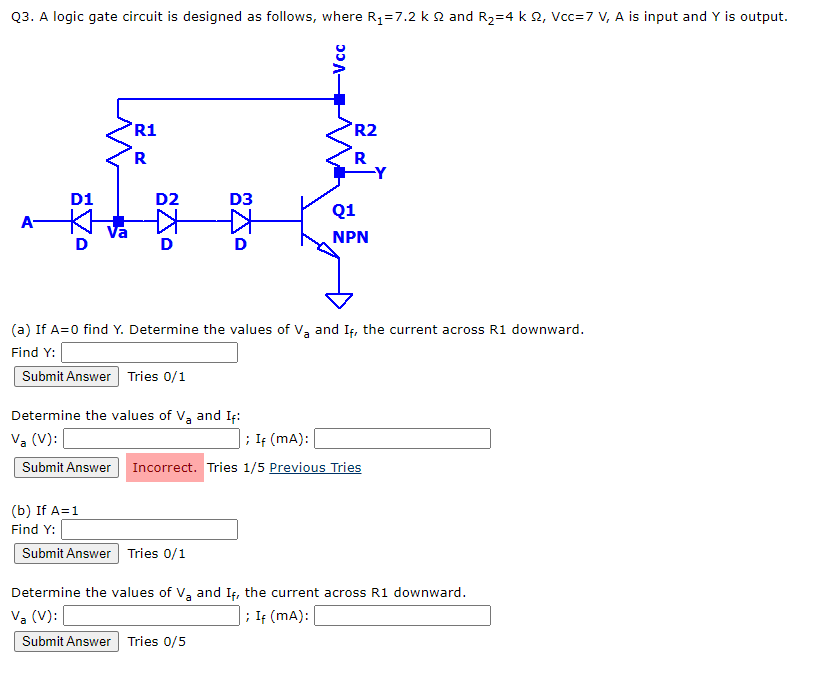 Solved Q3. ﻿A logic gate circuit is designed as follows, | Chegg.com