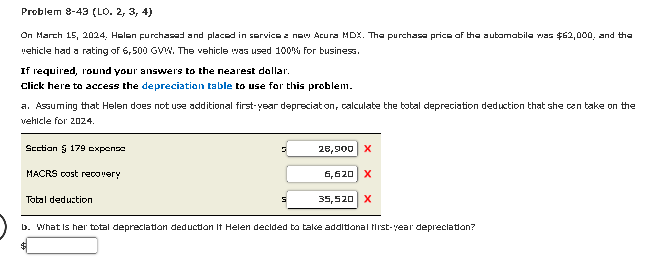 Solved Problem 8-43 (LO. 2, 3, 4)On March 15, 2024, ﻿Helen | Chegg.com