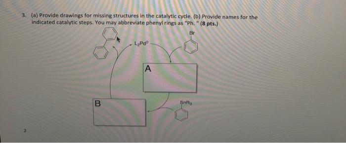 Solved 3. (a) Provide drawings for missing structures in the | Chegg.com