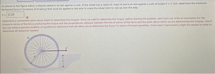 Solved As shown in the figure below, a bicycle wheel is at | Chegg.com