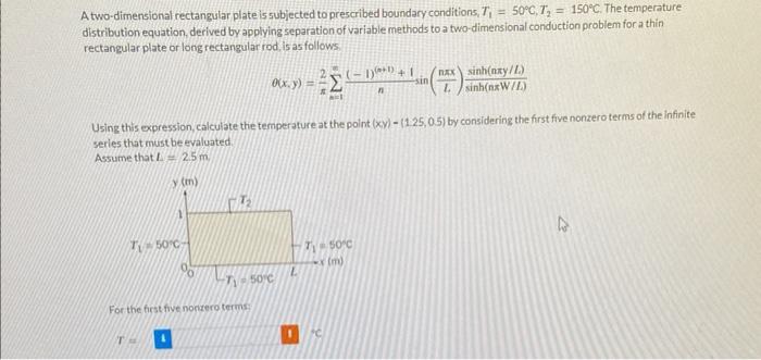 Solved A two-dimensional rectangular plate is subjected to | Chegg.com