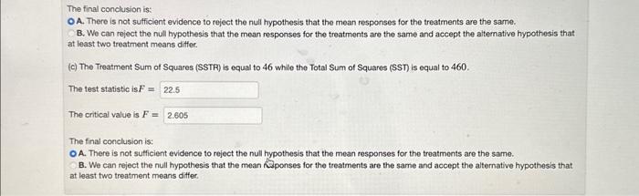 Solved (9 points) Suppose the Total Sum of Squares (SST) for | Chegg.com