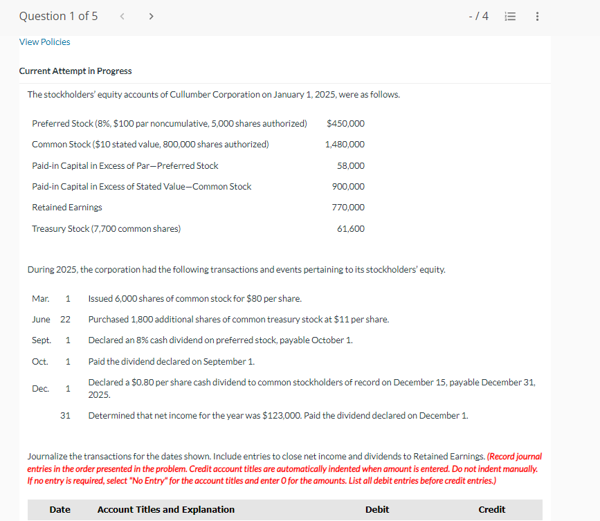Solved View PoliciesCurrent Attempt in ProgressThe | Chegg.com