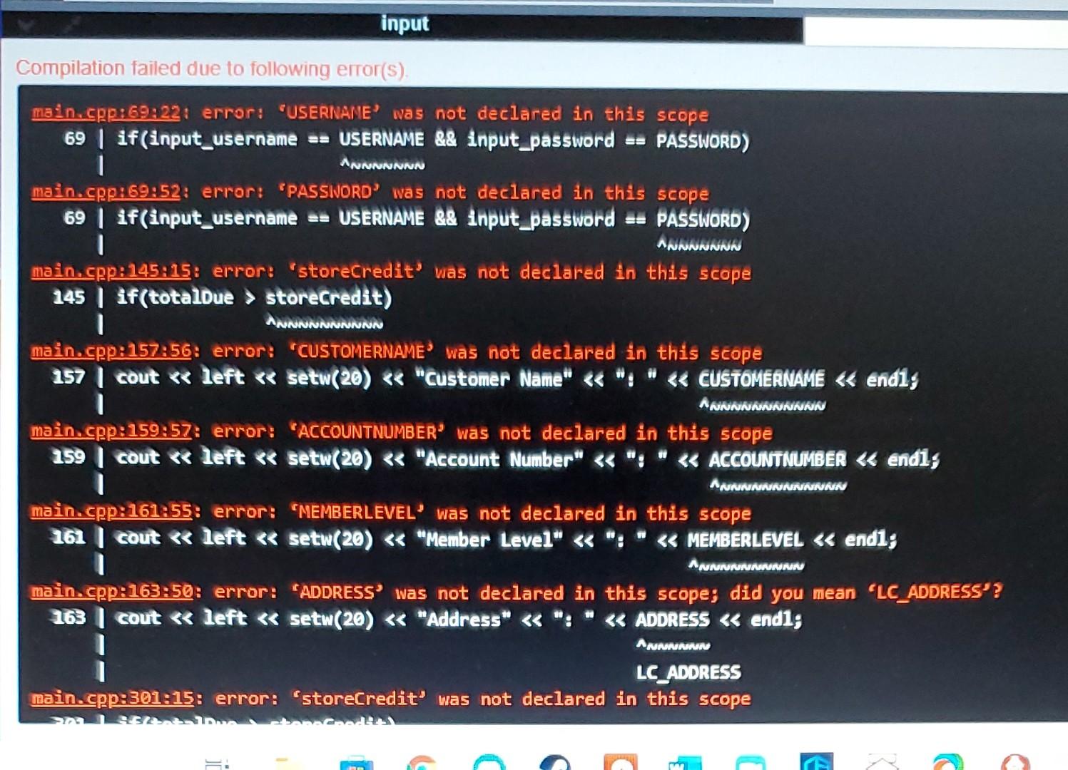 Solved Can anyone help me format my code so that I can | Chegg.com