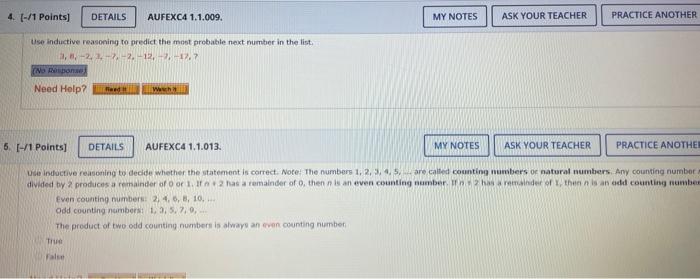 Solved Use inductive reasoning to predict the most probable | Chegg.com